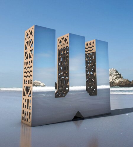 Design Agency Creates These Giant Mirror Letters To Show That Design Is ...