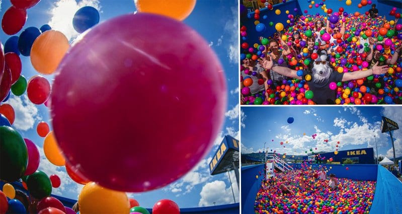 At This IKEA Grownups Get To Play In Their Own Awesome Ball Pit