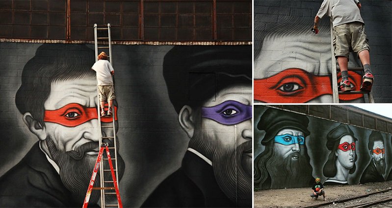 Renaissance Masters With A Teenage Mutant Ninja Turtle Twist By Owen Dippie