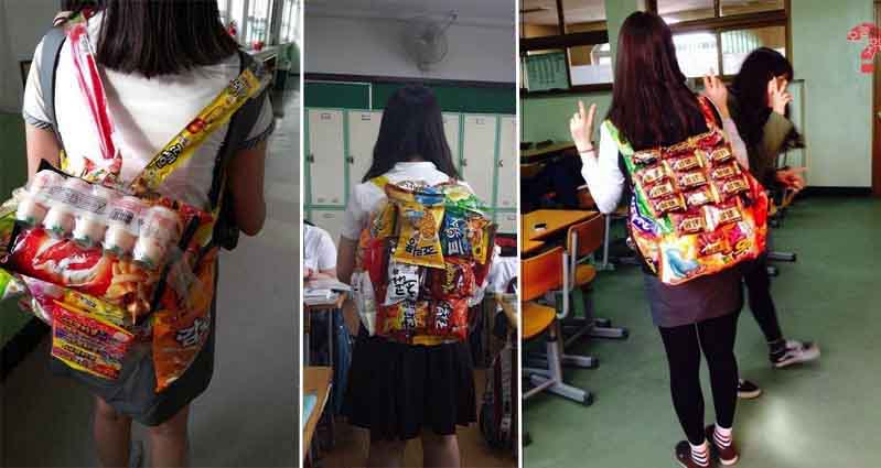 Forget Taking A Backpack to Class How About A Snackpack?