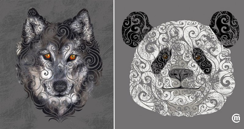 Carolina Matthes Creates Swirly Animal Illustrations