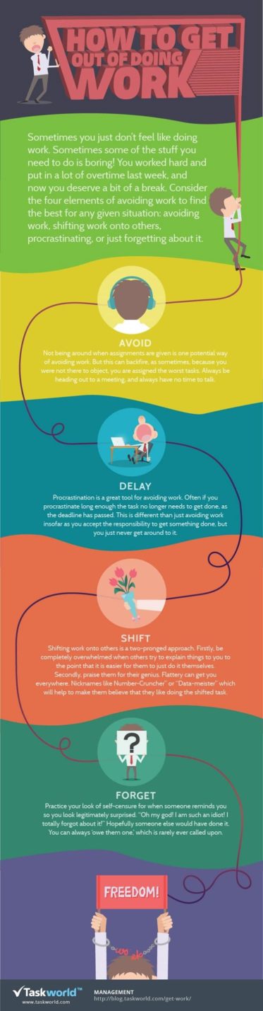 Find Out How To Get Out Of Doing Work