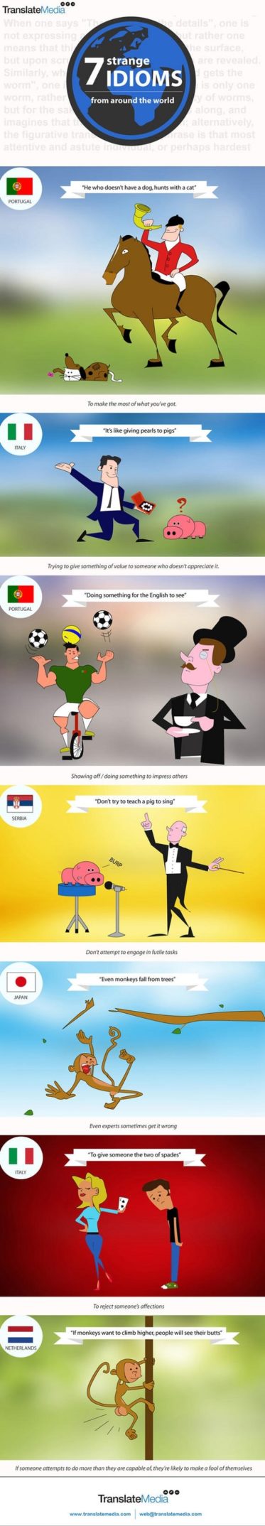 7 Unusual Idioms Explained Through Awesome Illustrations