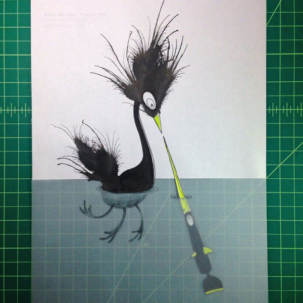 Awesome Ink Blot Monsters By Stefan Bucher