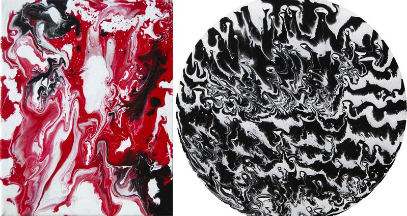 Artist Kora Moya Rojo Creates Beautiful Marbled Abstract Paintings