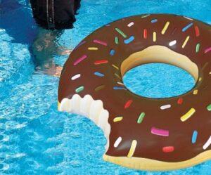 Chocolate Donut Pool Float