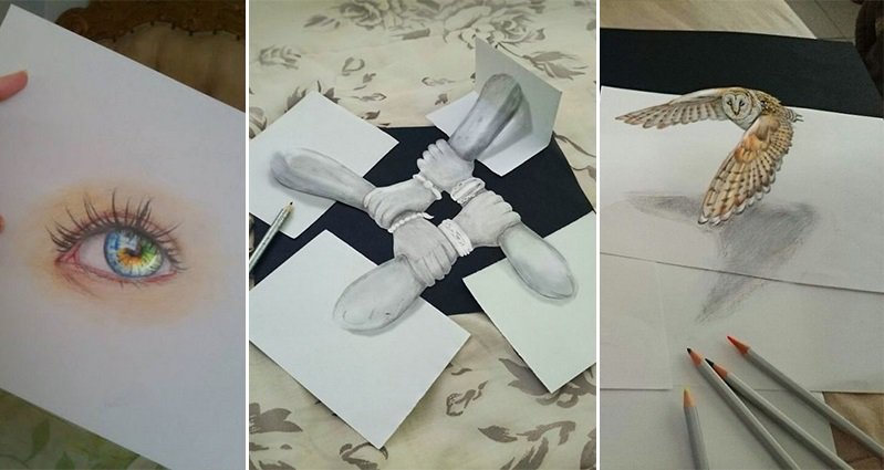 Iantha Naicker Creates Beautiful 3D Drawings