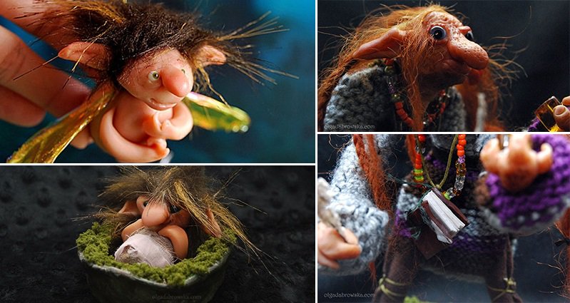 Polish Artist Creates Magical Polymer Clay And Poseable Troll Figures