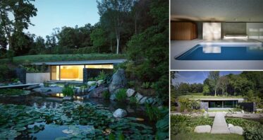This Stunning Underground Pavilion Has Its Own Sunken Swimming Pool