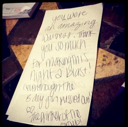 12 Adorable Notes Between Restaurant Customers And Servers