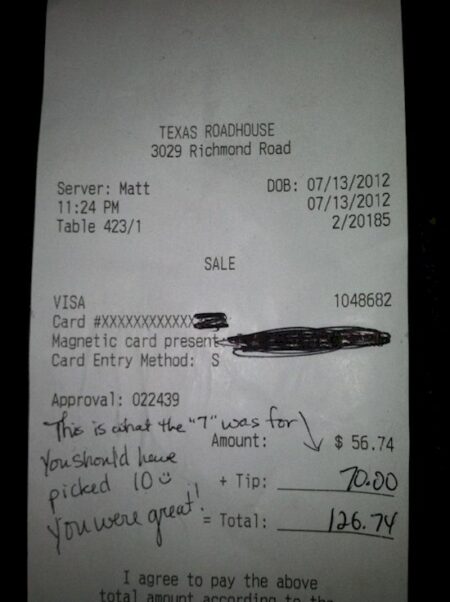 12 Adorable Notes Between Restaurant Customers And Servers