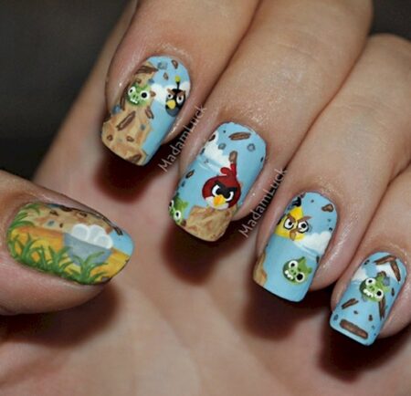 17 Awesome Examples Of Video Game Inspired Nail Art