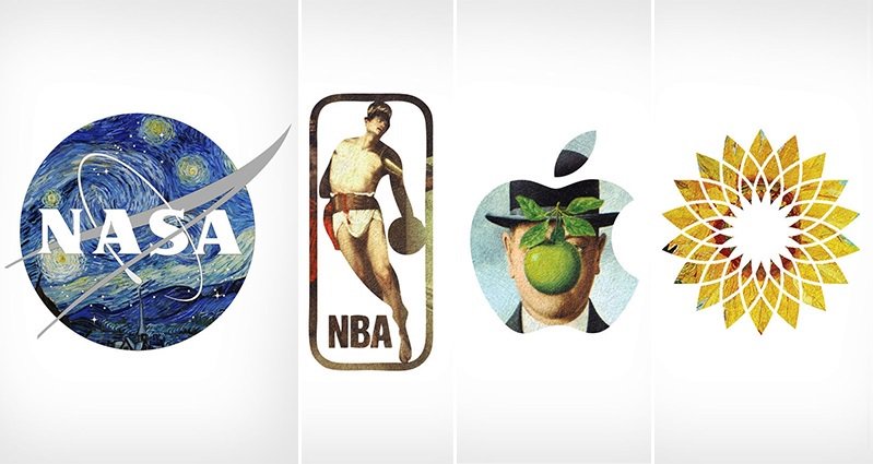 Well Known Logos Combined With Classical Paintings By Eisen Bernardo