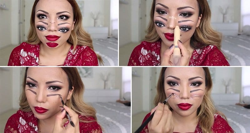 Find Out How To Do Freaky Double Vision Makeup For Halloween