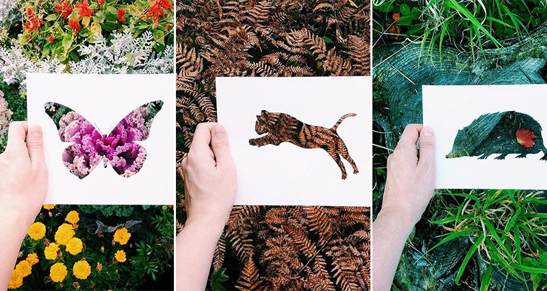 Nikolai Tolstyh's Paper Silhouettes Are Colored By Nature