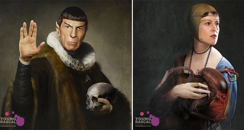 See What Happened When Richard Kingston Merged Movie Characters With ...