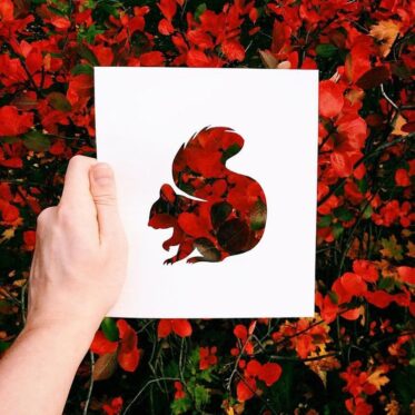 Nikolai Tolstyh's Paper Silhouettes Are Colored By Nature
