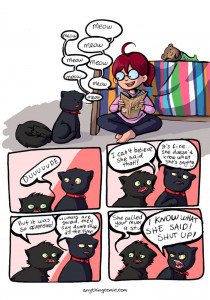 15 Hilarious Illustrations Showing What It's Like To Live With Cats