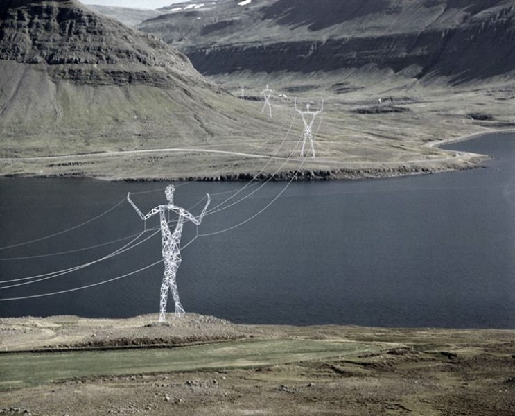 See What Iceland's Electricity Pylons Would Look Like If They Were ...