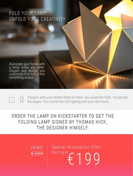 Unfold Your Creativity With An Awesome 'Folding Lamp' Customized To ...