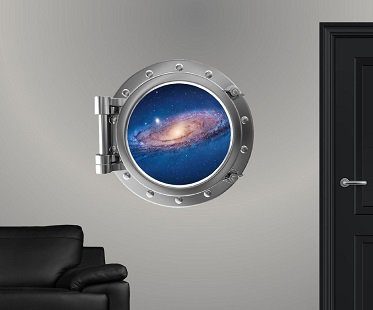Galaxy Porthole Wall Sticker