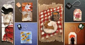 These Old Used Tea Bags Are Transformed Into Beautiful Art By Ruby Silvious
