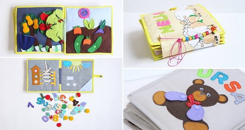 Your Children Will Love These Amazing Cotton And Felt Busy Books
