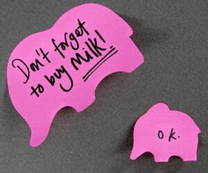 Pink Elephant Sticky Notes