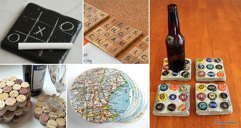 15 Awesome And Easy To Make DIY Coaster Designs