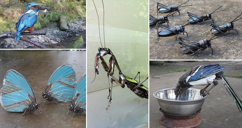 John Brown Creates Gorgeous Creatures From Scrap Metal