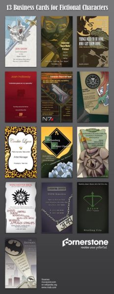 13 Creative Business Cards Designed For Fictional Characters