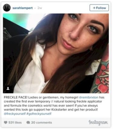 These Fake Freckles Have Become The Latest Cool Trend