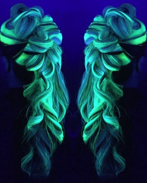 This Awesome New Hair Dye Means Your Rainbow Hair Will Glow In The Dark