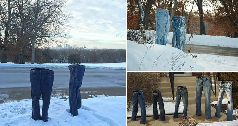 These Creepy Jeans That Float In The Minnesota Air Look As If They're ...