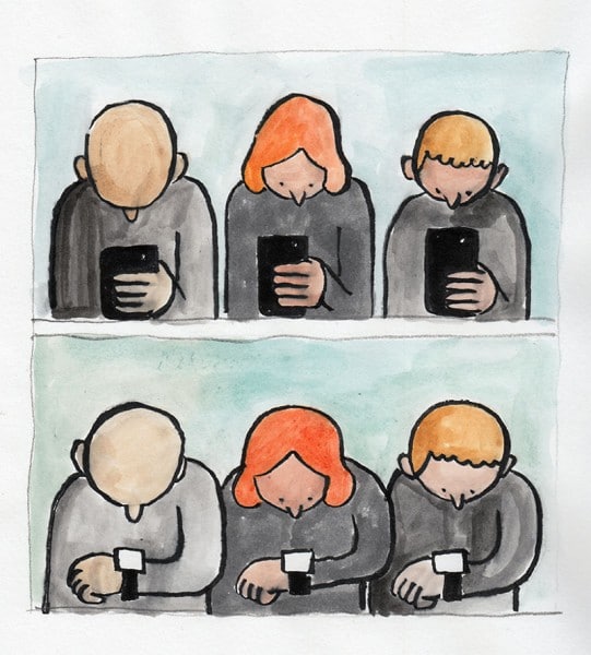 14 Thought Provoking Illustrations Showing How Addiction To Technology ...