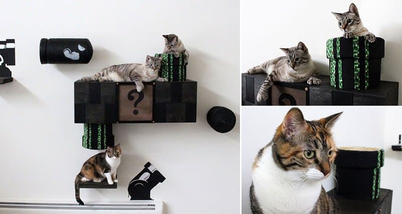 There Is Now 'Super Mario World' Themed Cat Furniture And It's Awesome