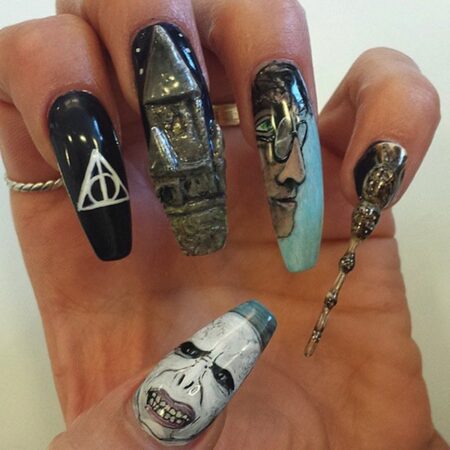 12 Awesome Nail Designs Inspired By 'Harry Potter'
