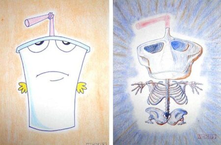 Artists Illustrate What Famous Cartoon Skeletons Might Look Like