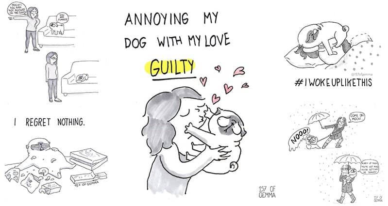 15 Illustrations That Show What Life With A Pug Is Really Like