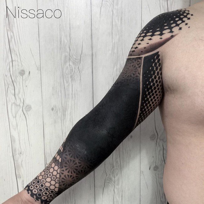 14 Stunning Blackout Tattoos That You ll Be Amazed By