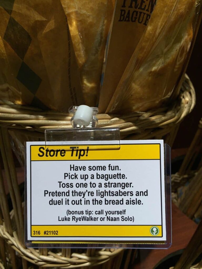 10 Amusing 'Store Tips' Planted By Someone With A Sense Of Humor