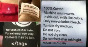 13 Clothes Tags That Were Funnier Than Expected - Part 1