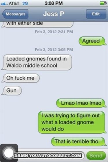 13 Hilarious Autocorrects That You Need To See