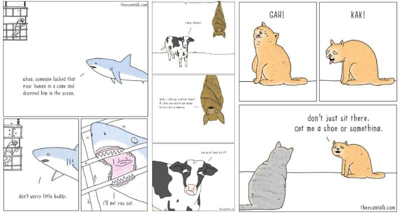 13 Hilarious Examples Of What Animals Might Say If They Could Talk