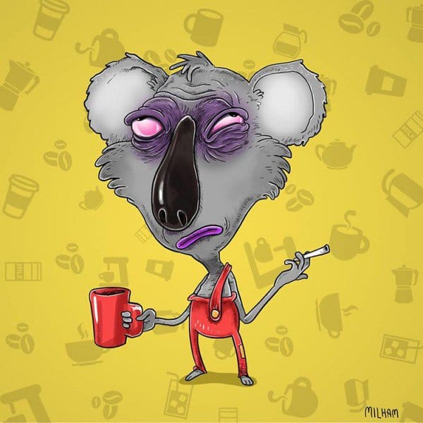 14 Illustrations Showing Famous Cartoon Characters Before Drinking ...