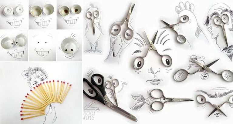 10 Everyday Objects Used To Create Awesome Illustrations