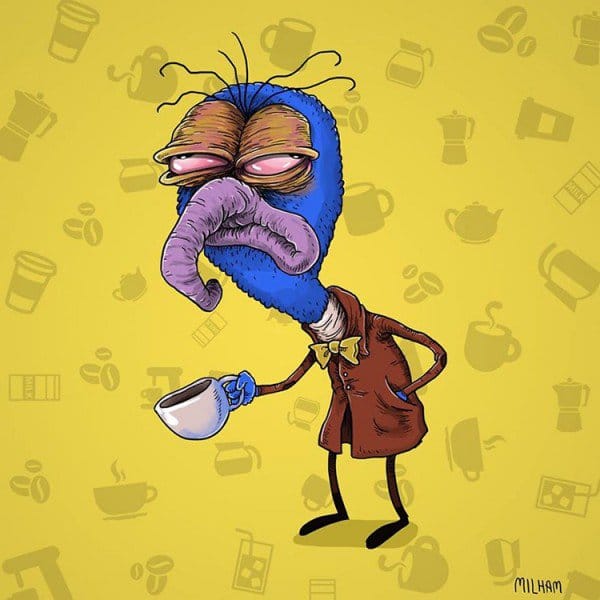 14 Illustrations Showing Famous Cartoon Characters Before Drinking ...