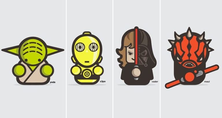 9 Adorable Mini Star Wars Illustrations You Will Love