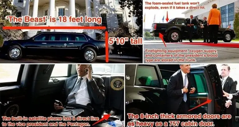 Find Out Here The Awesome Features Of President Obama's Beast Of A Limo
