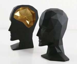 Head And Brain Bookends